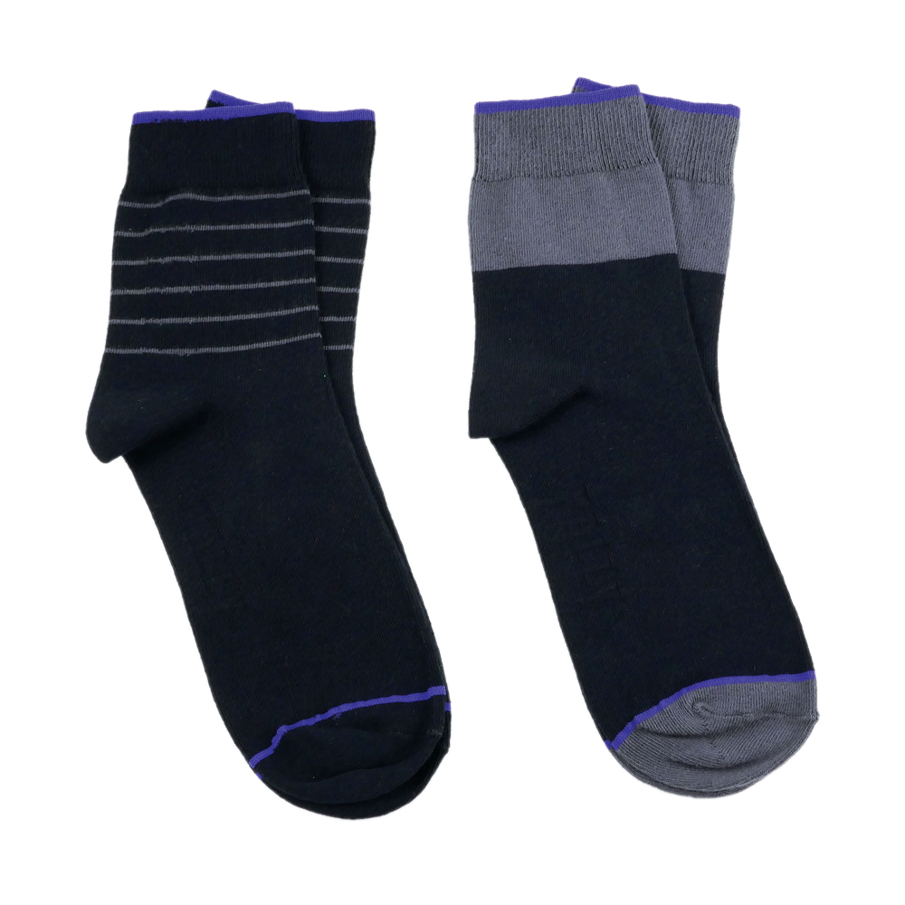 PALLY ถุงเท้าทำงาน Slim Fit Color Block 2 คู่/แพ็ค – Pallysocks